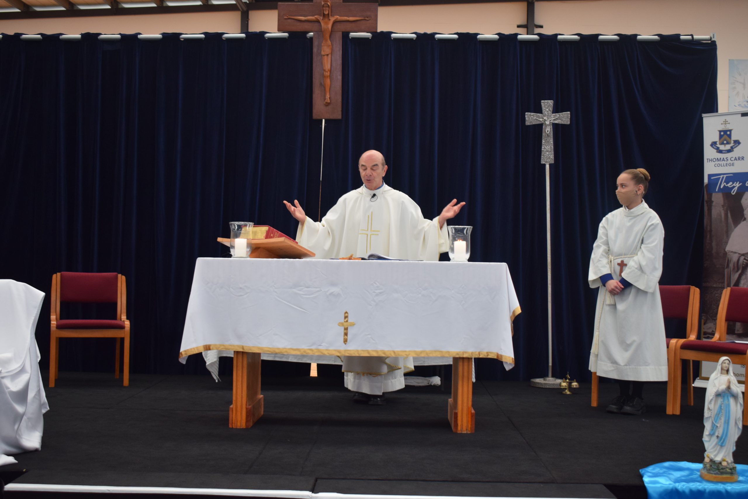 Assumption Mass and Vinnies Winter Sleepout - Thomas Carr College