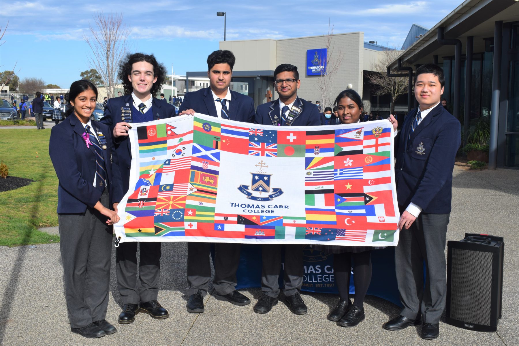 Students fly the flag for diversity at Thomas Carr College - Thomas ...