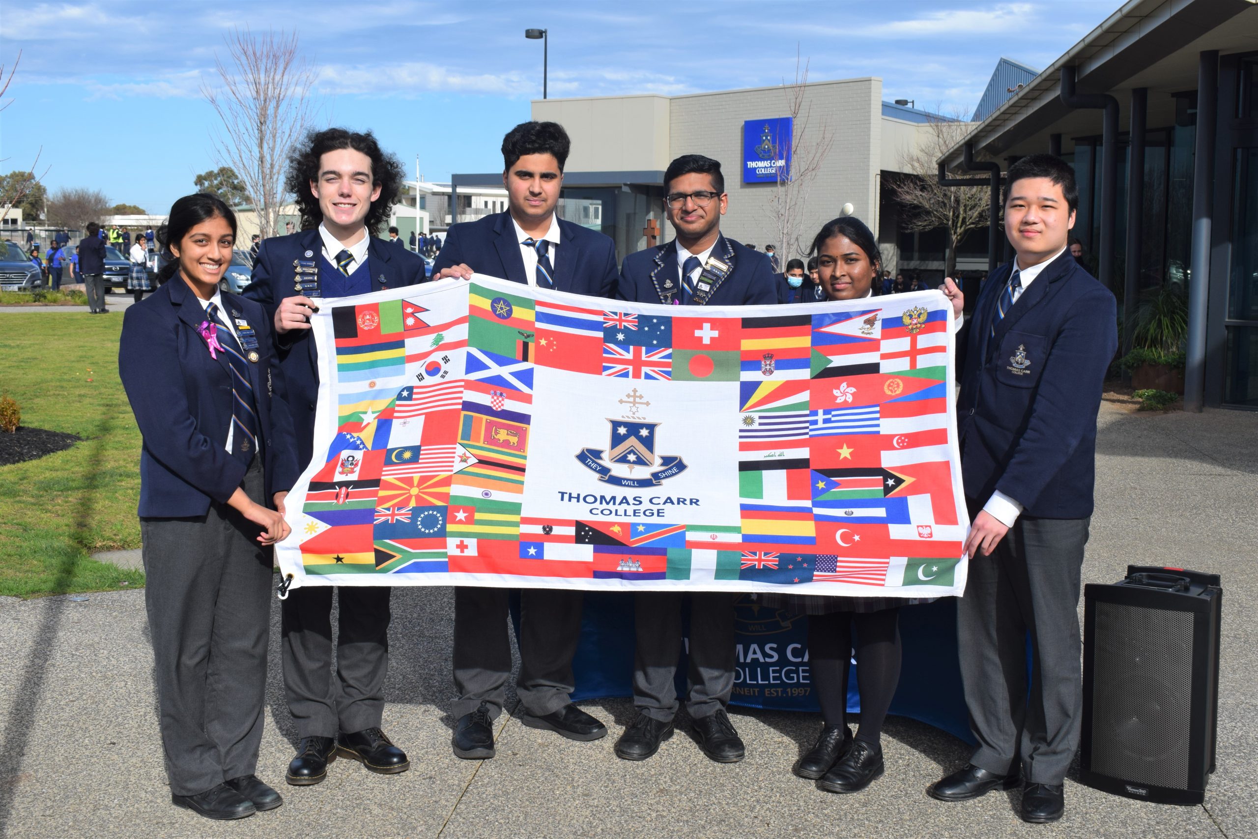 Students fly the flag for diversity at Thomas Carr College - Thomas ...