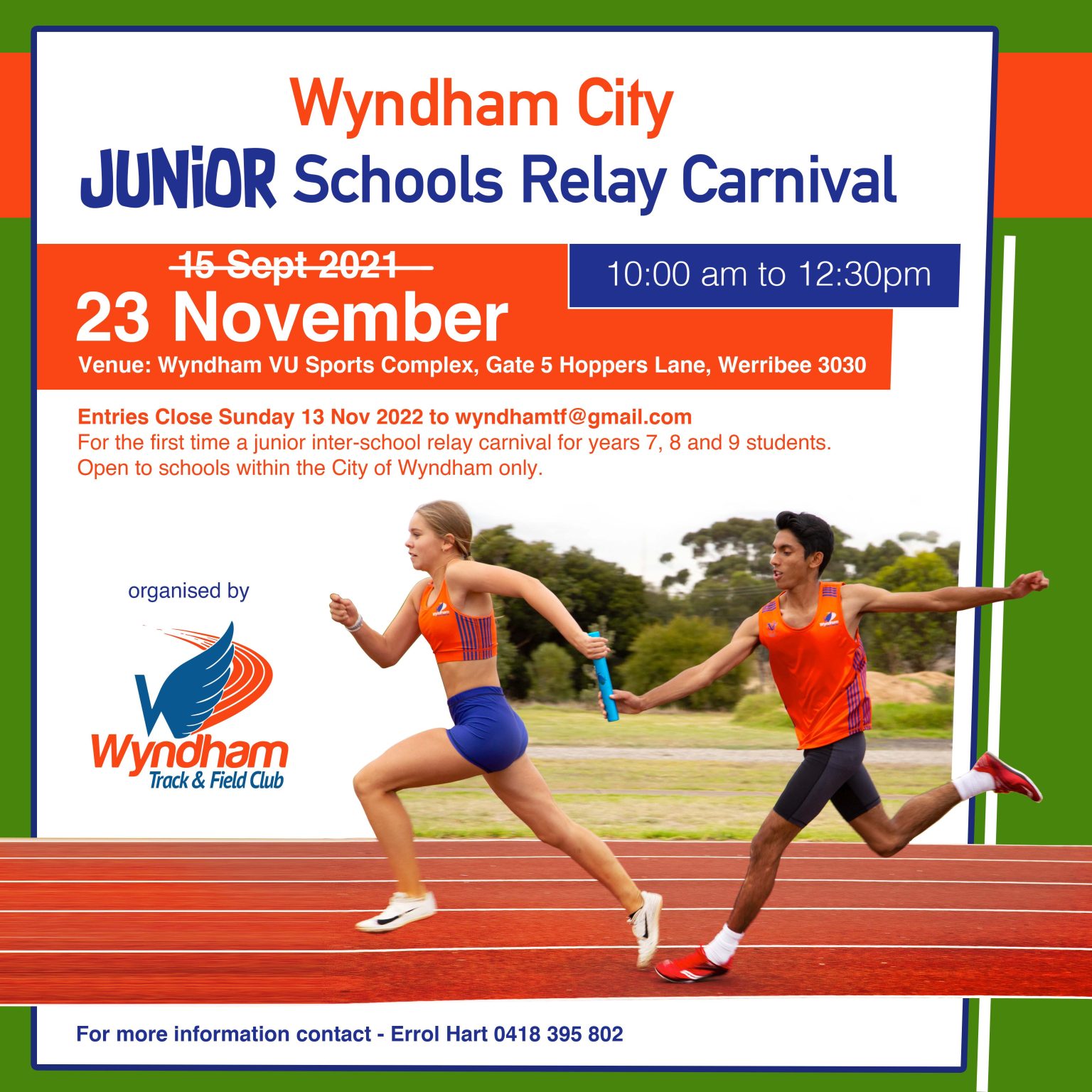 Wyndham City Junior Schools Relay Carnival - Thomas Carr College