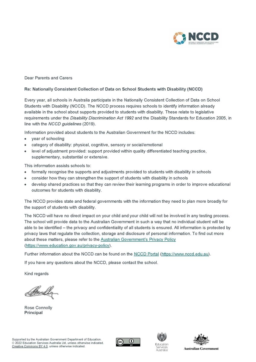 Nationally Consistent Collection of Data on School Students with ...